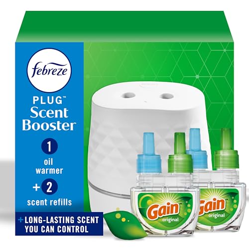 Febreze PLUG Scent Booster Starter Kit, Oil Diffuser, Air Freshener Pl