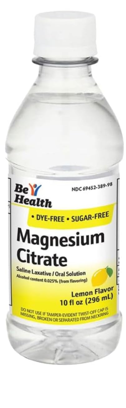 1 Bottle Magnesium Citrate Solution 10 oz