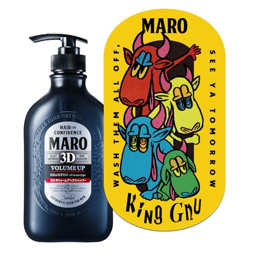 [King Gnu × MARO] 3D ボリュームアップ シャンプー EX オリジナルステッカー付き 本体 460ml マーロ キングヌー