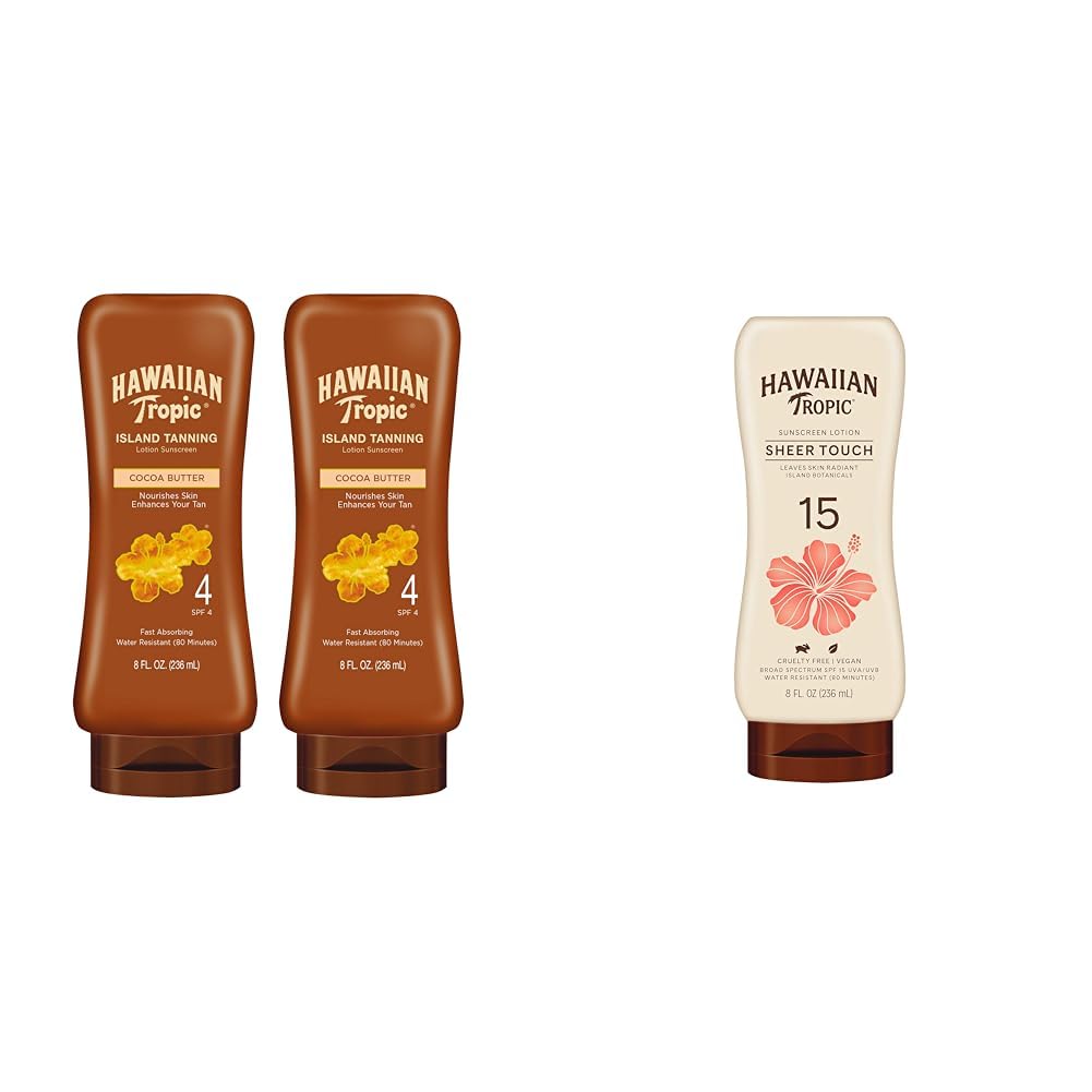 Hawaiian Tropic Island Tanning SPF 4 & Sheer Touch Ultra Radiance SPF