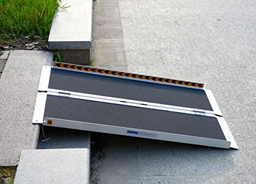 TaiH Leo 4FT Wheelchair Ramp, 48" L x 29" W Threshold Ramp, 800 LBS Ca ...
