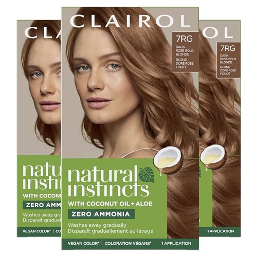 Clairol Natural Instincts Demi-Permanent Hair Dye, 7RG Dark Rose Gold