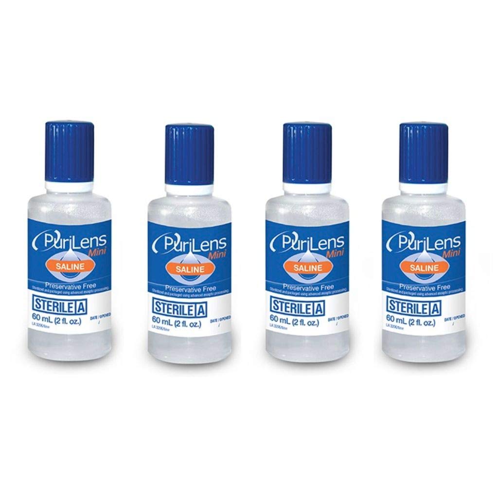 PuriLens Mini Preservative Free Saline 2-Fl. Oz (60-ml) Airline Approv