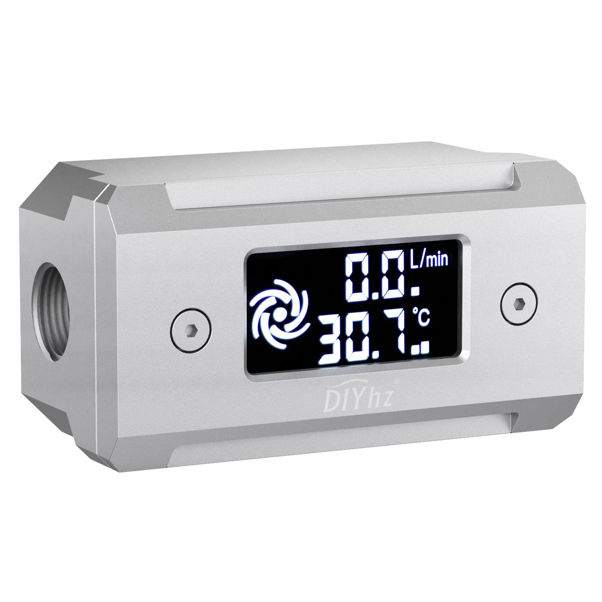 DIYhz G1/4 aluminum alloy shell LCD displaydigital display flow thermo ...