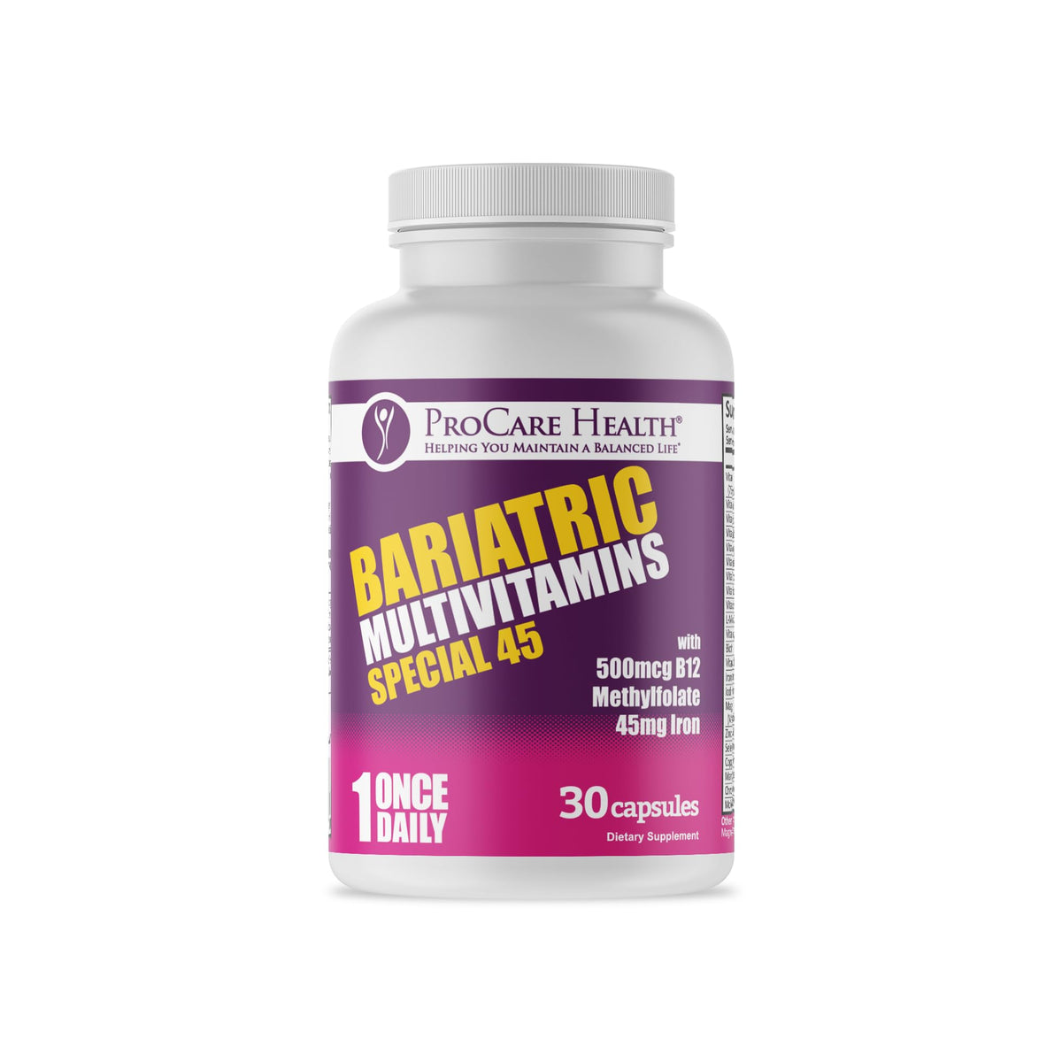 ProCare Health | Bariatric Multivitamin | Special 45 | Capsule | 30 Co