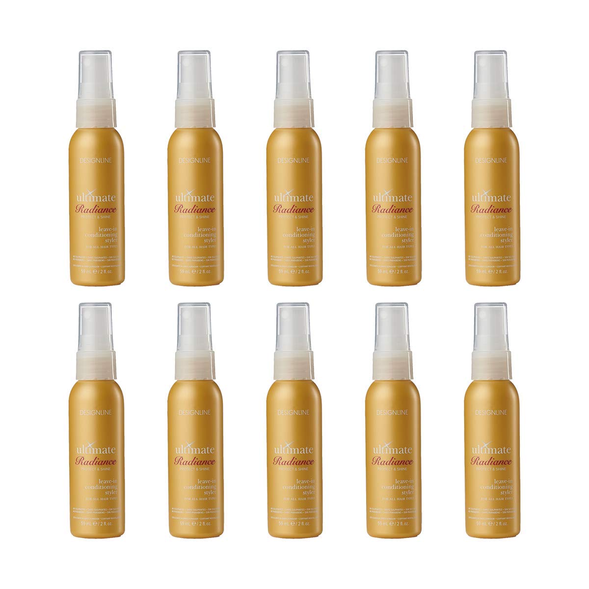 Ultimate Radiance Leave-In Conditioning Styler, 2 oz (10 Pack) - Regis