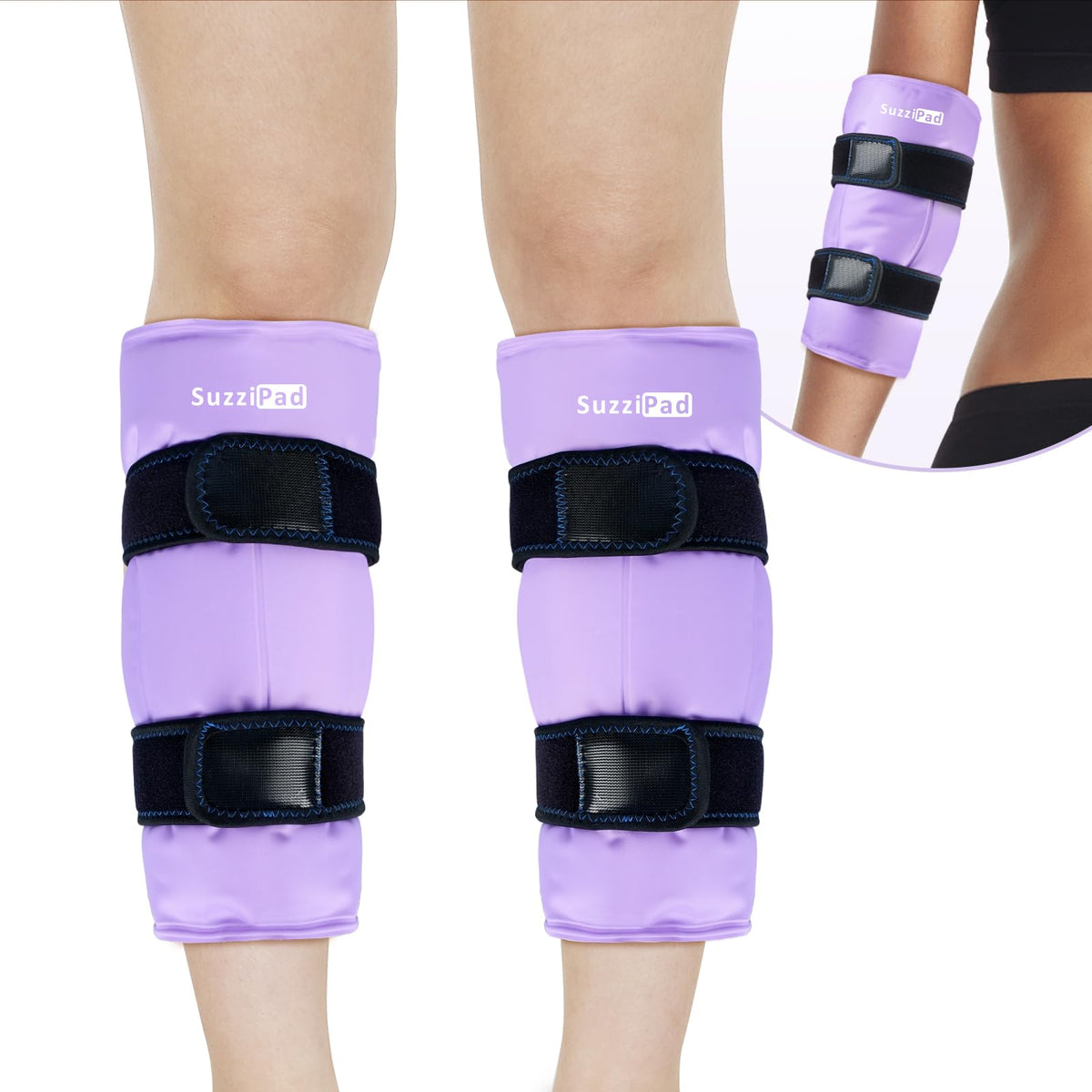 Shin Splint Ice Pack for Injuries Reusable, Freeze Sleeve for Shin Spl