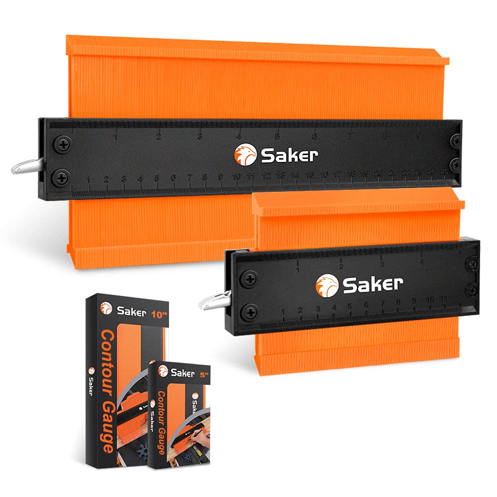 Saker Contour Gauge Duplication-Adjustable Lock-Precisely Copy Irregul