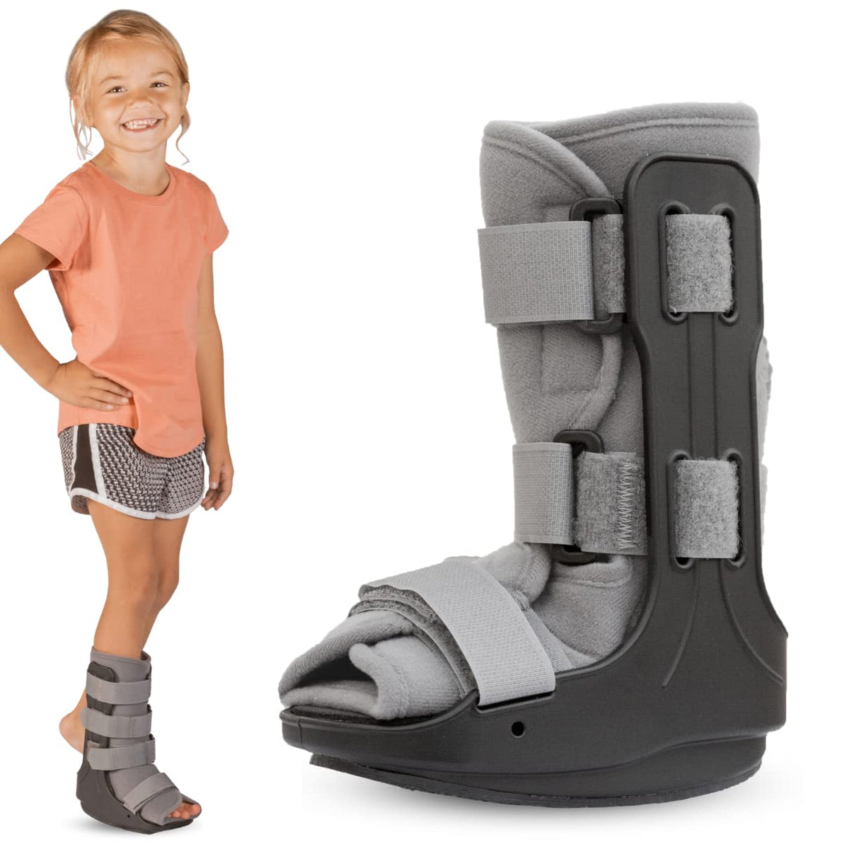 BraceAbility Pediatric Walking Boot - Children's Medical Walker Orthop