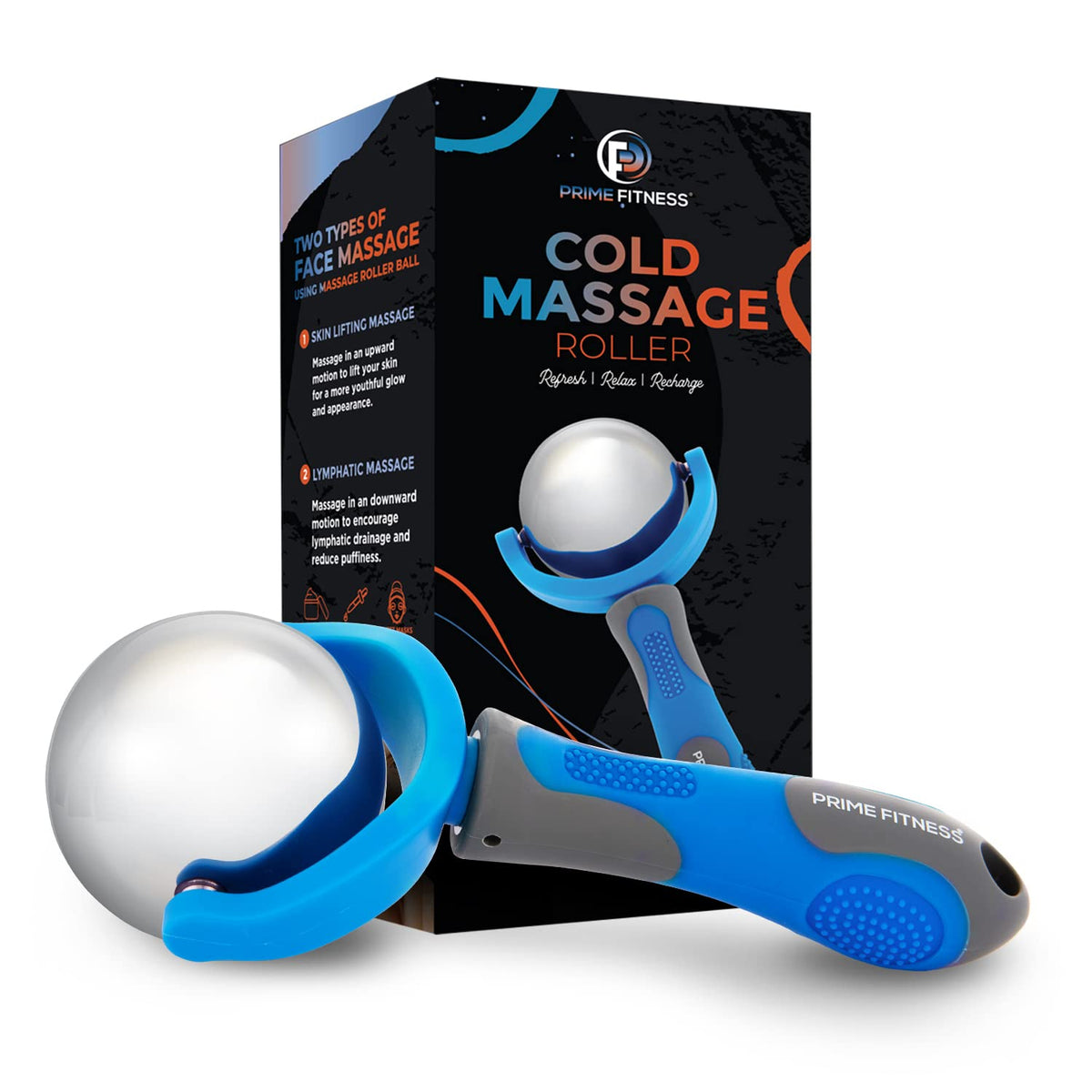 Cold Massage Roller Ball | Cold Therapy | Ice Roller Ball with Handle
