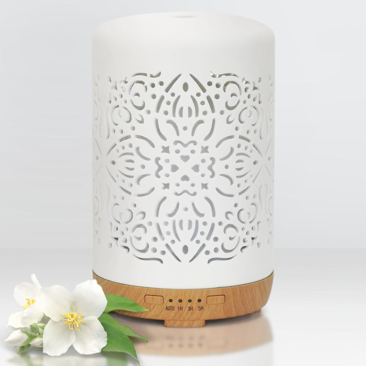 Earnest Living Essential Oil Diffuser White Ceramic Diffuser 250 ml Ti