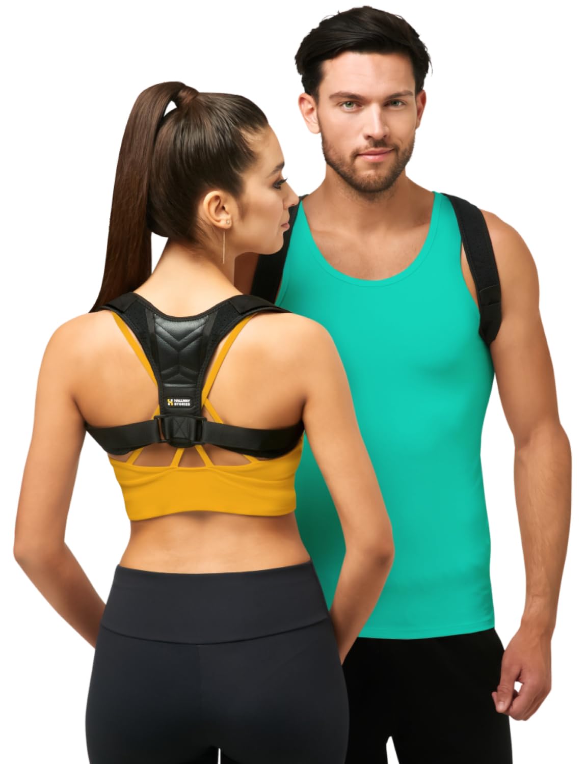 Back Brace Posture Corrector for Women and Men (33-42"), Adjustable Up