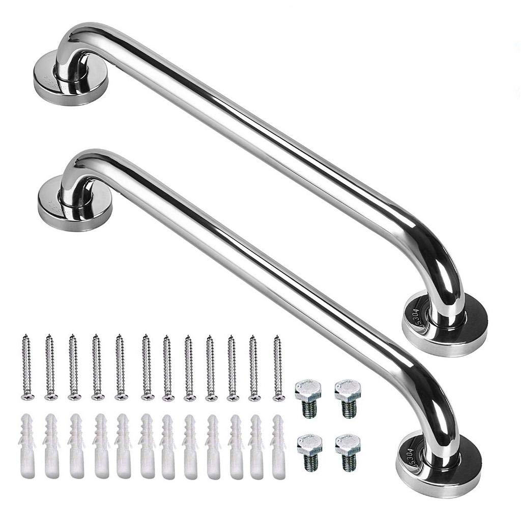 2 Pack 16 Inch Shower Grab Bar, ZUEXT Chrome Stainless Steel Bathroom