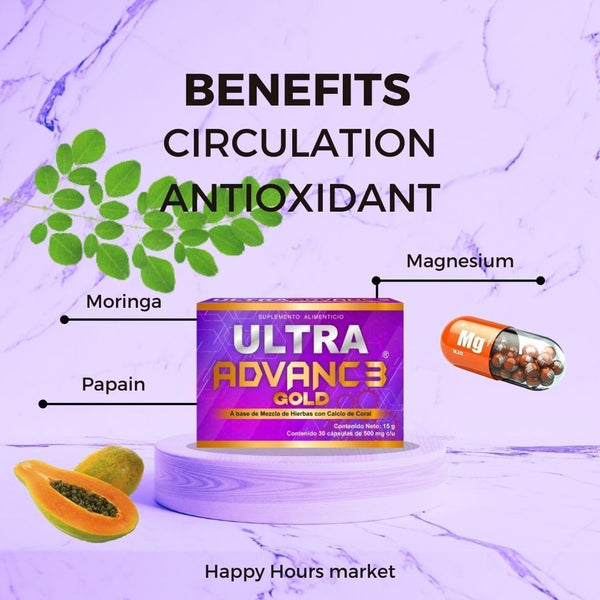 Ultra Advance 3 Gold: Ultimate Joint Support with Omega-3, Turmeric, G ...