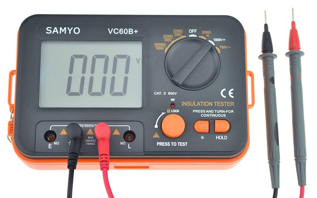 VC60B+ Digital Insulation Resistance Tester DCV ACV Meter Megohmmeter