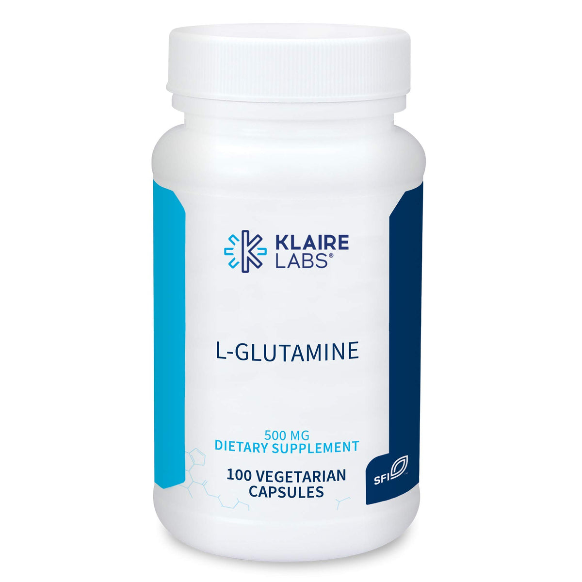 Klaire Labs L Glutamine Capsules - 500 Milligrams Hypoallergenic Amino