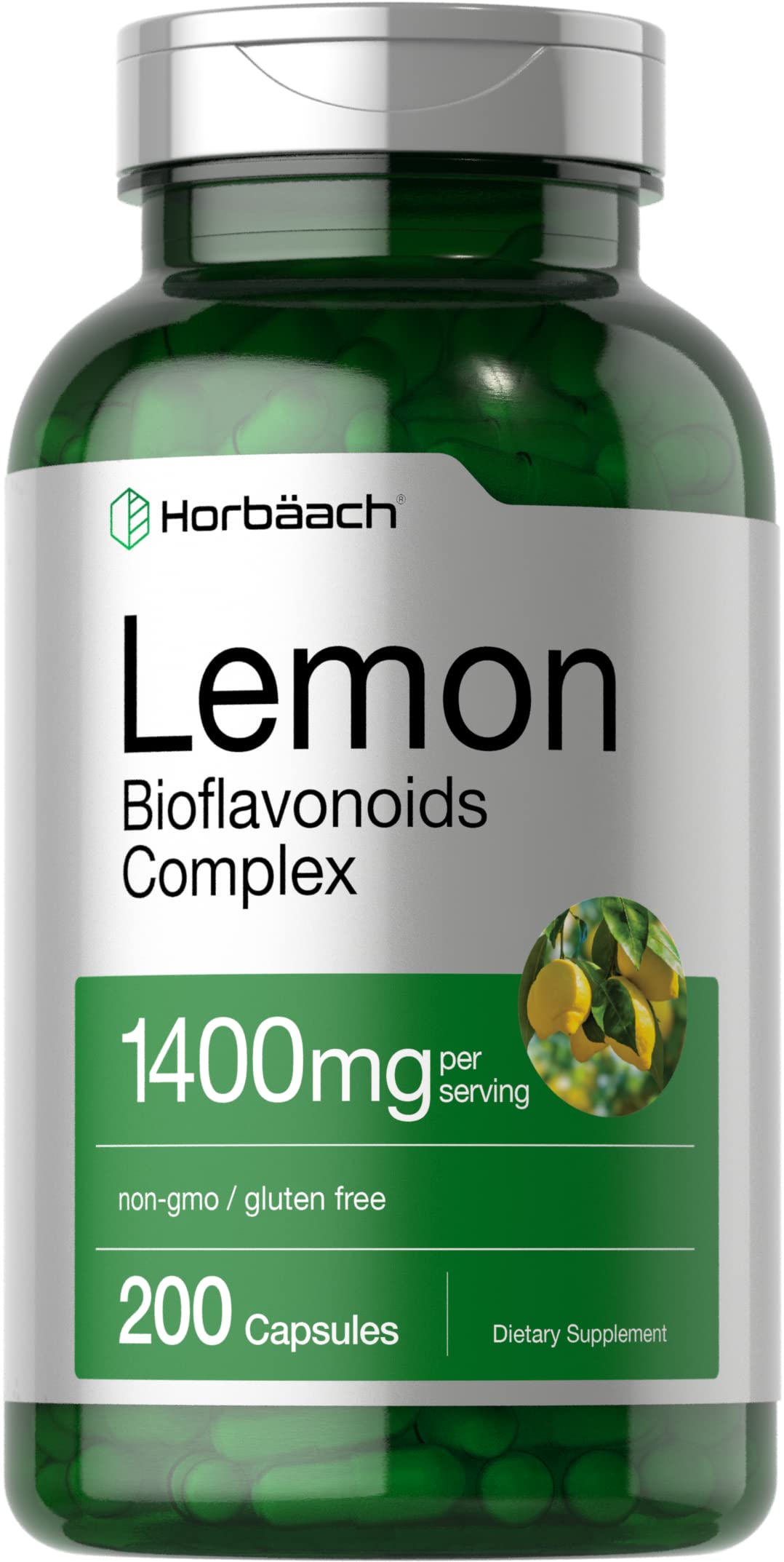 Lemon Bioflavonoids Complex 1400 mg | 200 Capsules | with Rutin and He