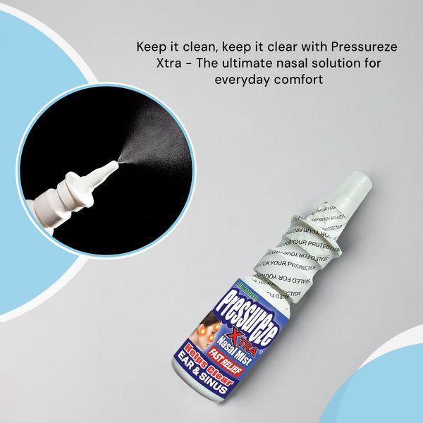 Pressureze Xtra - Natural- Preservative Free - Sterile Nasal Spray - f ...