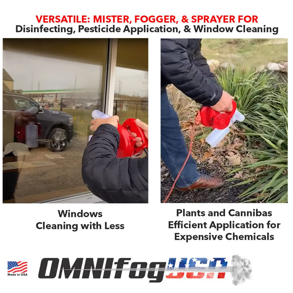 OmniFog ULV Cold Fogger – Adapter for Milwaukee, Makita, Ryobi, Bosch ...