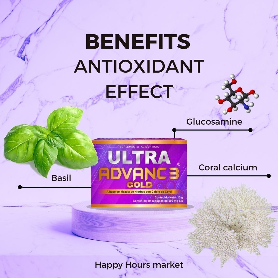 Ultra Advance 3 Gold: Ultimate Joint Support with Omega-3, Turmeric, G ...