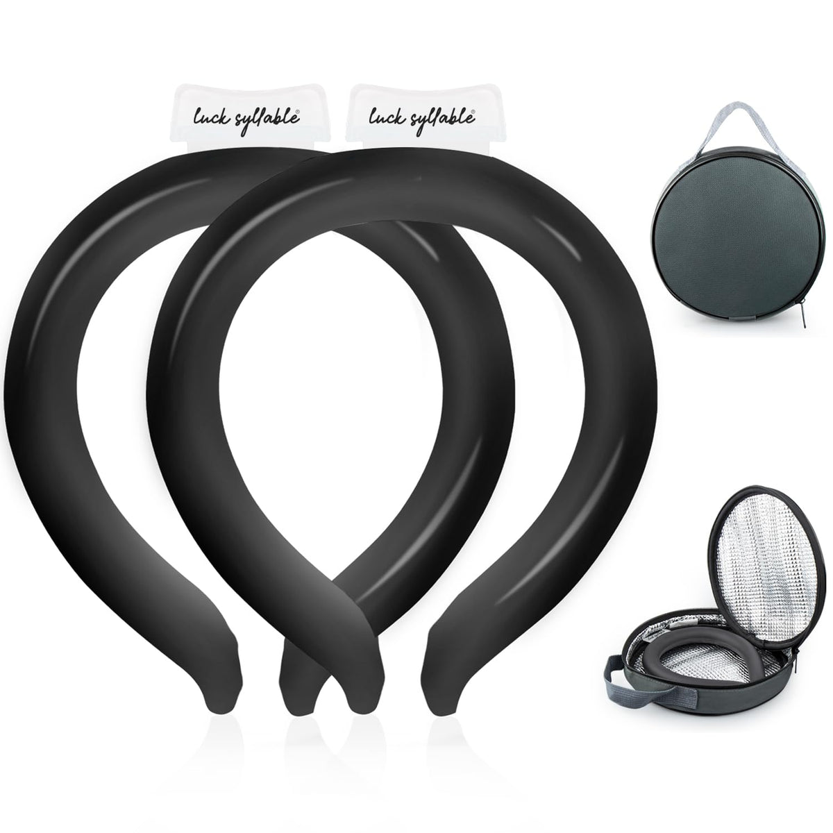 Neck Cooling Tube with Cold Insulated Bag, Reusable Wearable Neck Cool