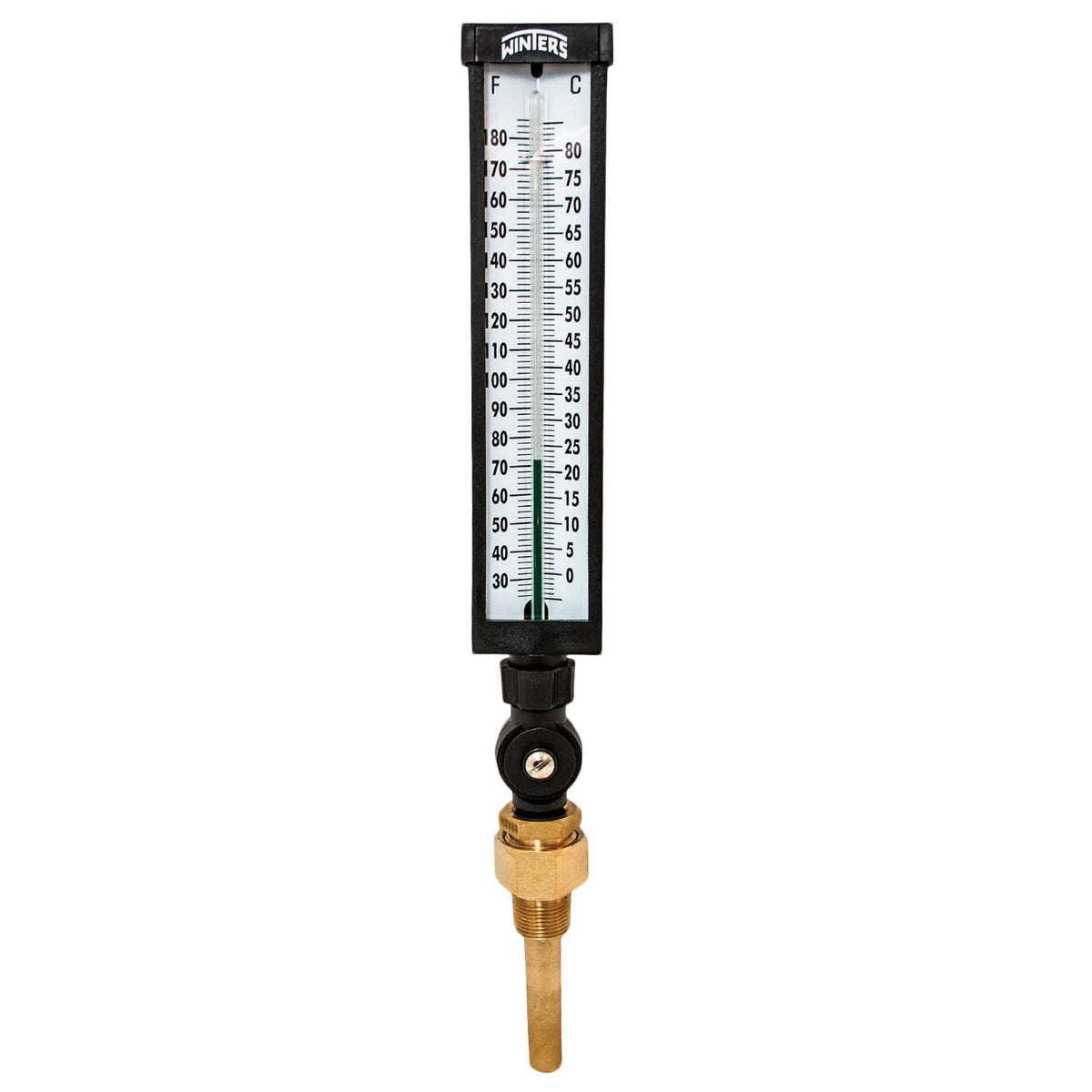 Winters TIM Series Dual Scale Valox Industrial 9IT Thermometer, 3-1/2"