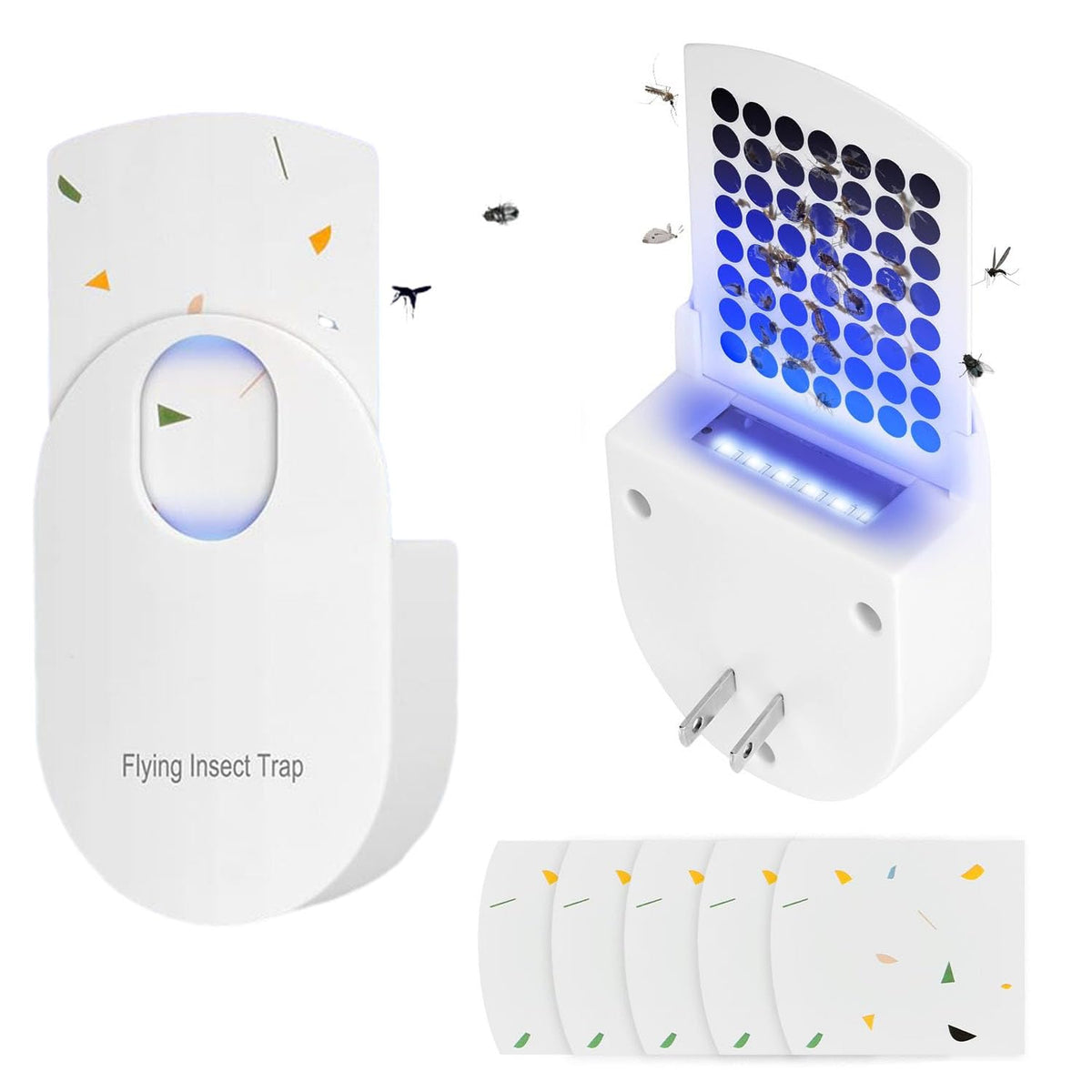 Flying Insect Trap Indoor for Fruit Flies, Gnats, Flies, Moths, Plug-i ...