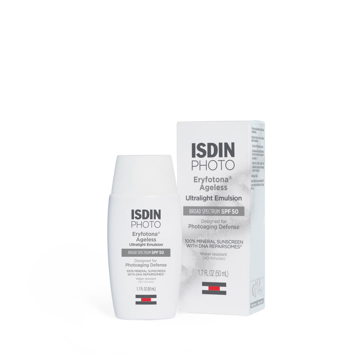 ISDIN Eryfotona Ageless Tinted Mineral Sunscreen for Face, SPF 50 Zinc