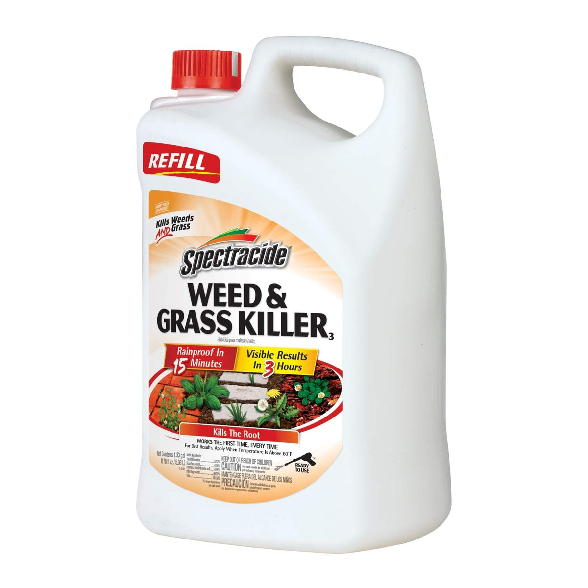 Spectracide Weed & Grass Killer (Refill), Use On Driveways, Walkways a