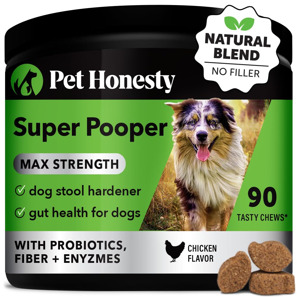 Pet Honesty Super Pooper Max Strength Probiotic Chews - Dog Stool Hard