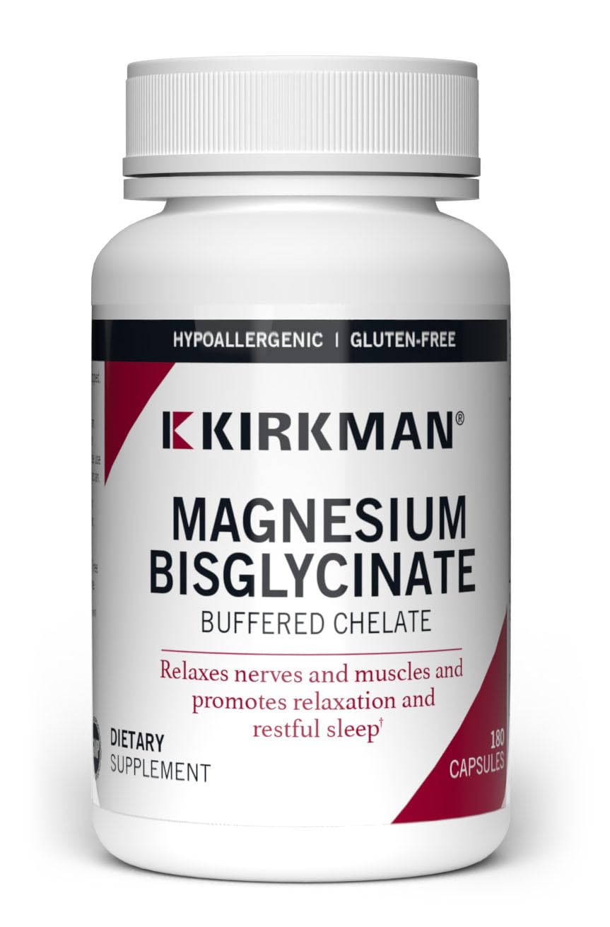 Kirkman - Magnesium Glycinate Buffered Chelate - 180 Capsules - Relaxe