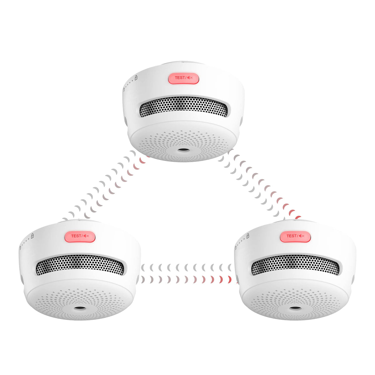 X-Sense Wireless Interconnected Smoke Detector Fire Alarm with Over 82