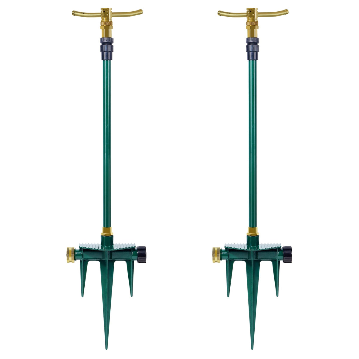 ATDAWN 3-Arm Garden Sprinkler, High-Rise Lawn Sprinkler, 360 Degree Ro