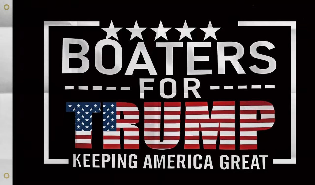 WENWELL Boaters for Trump 2024 flag 3x5 Ft,Keeping America Great Flags