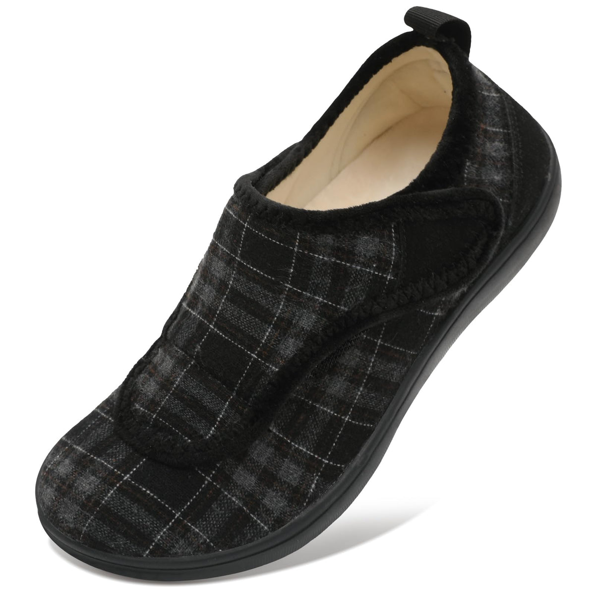 Wide Mens Elderly Slippers Comfy Diabetic Orthopedic Shoes Adjustable