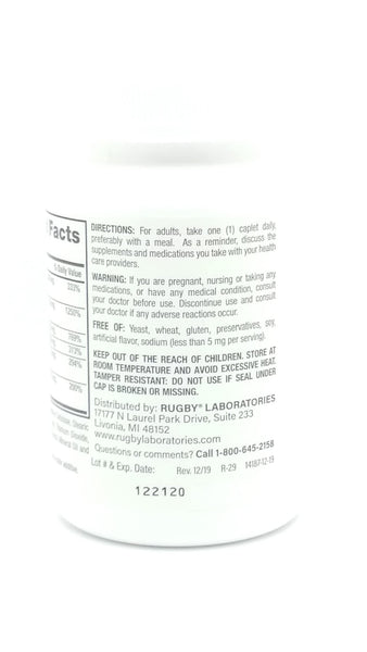 Rugby Vitamin B Complex with Vitamin C Vitamin Supplement 130 Caplets ...