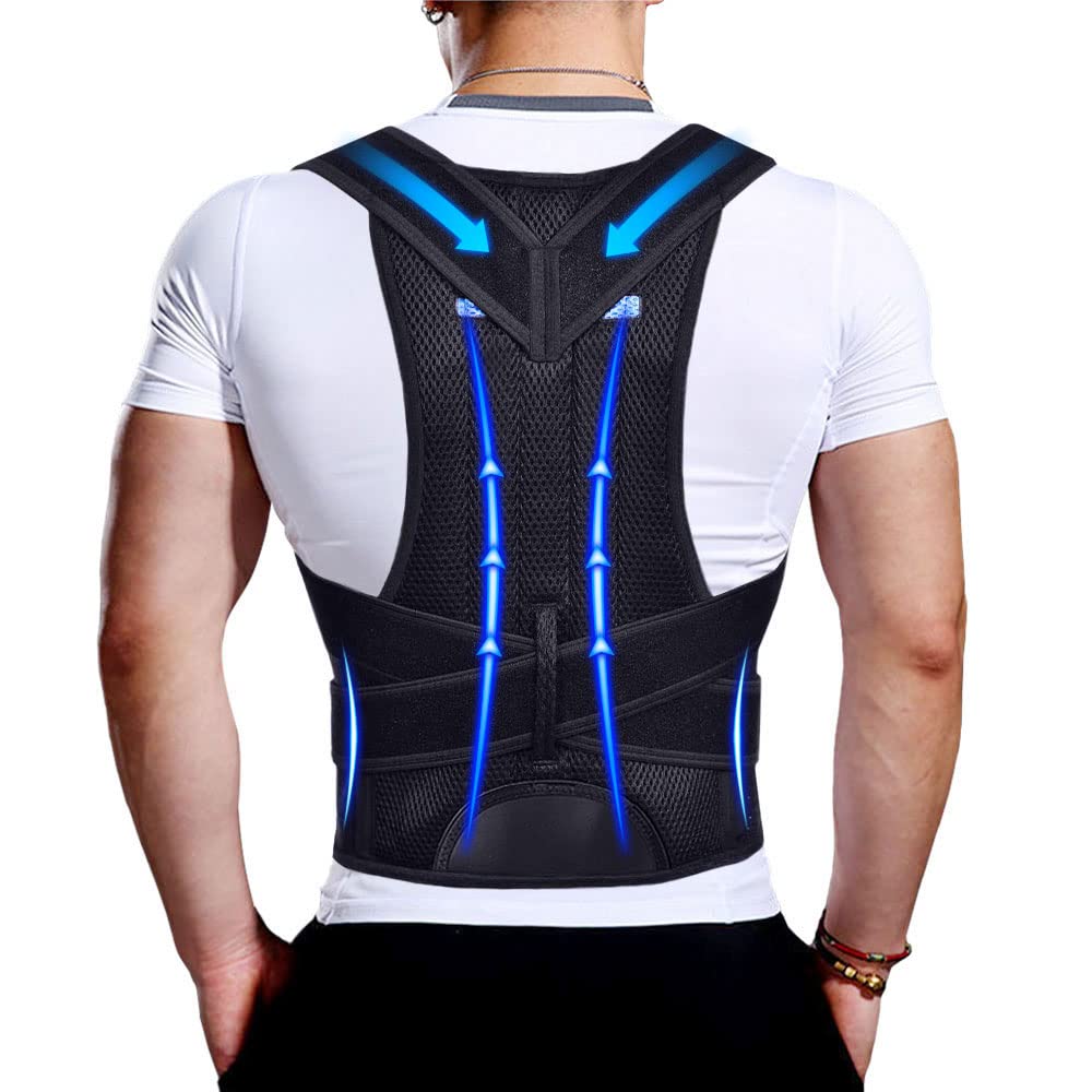 Upgraded Posture Corrector Back Brace for Men and Women, New Version L
