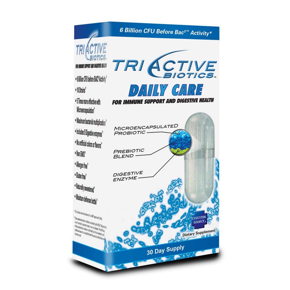 Essential Source TriActive Biotics Daily Care - Probiotics, Prebiotic ...