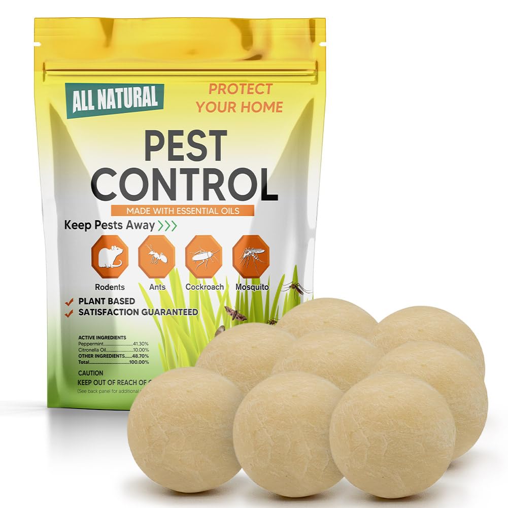 Gmoduso Pest Repellent Balls Rodent Repellent Peppermint,Mice Repellen