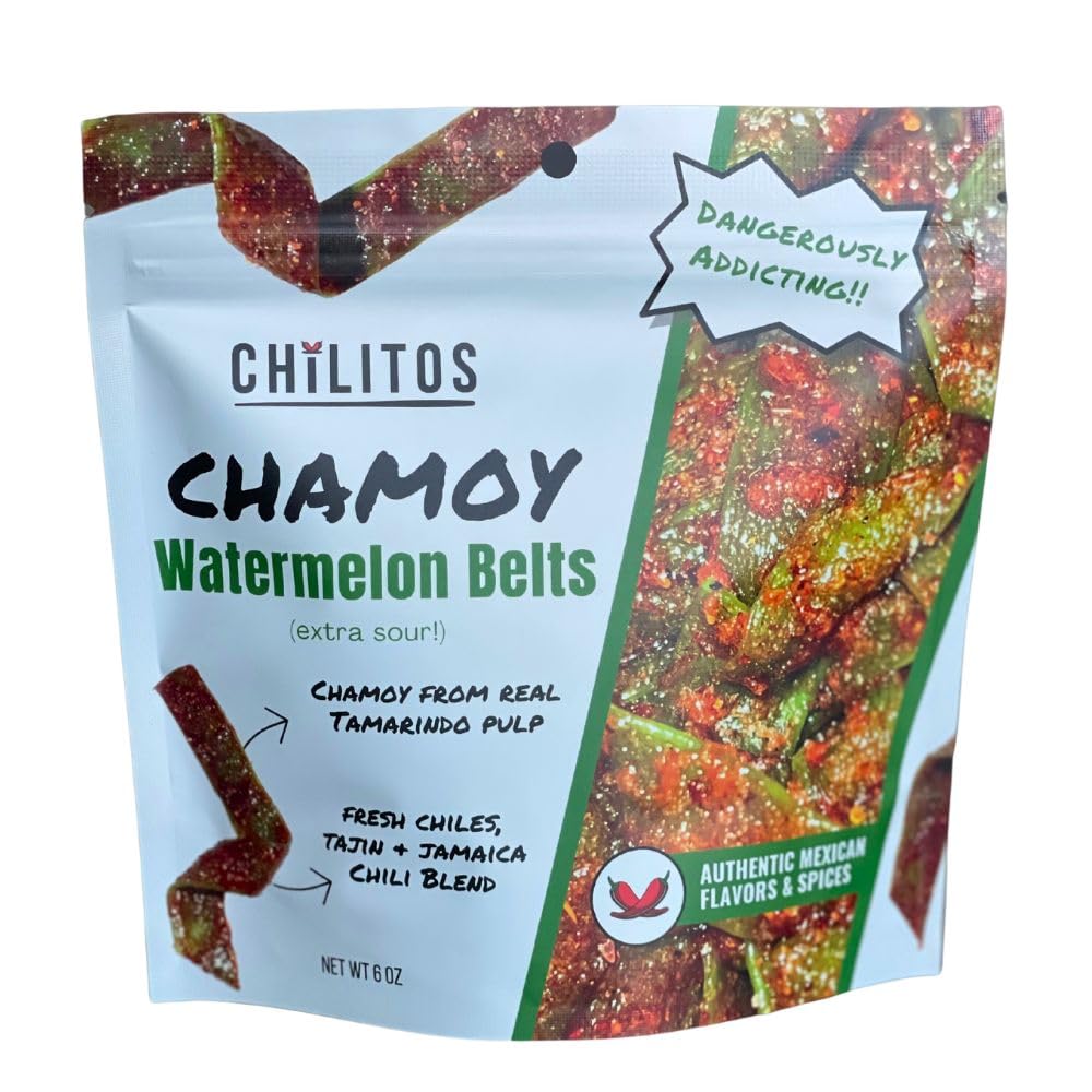 Chilitos Sweet, Sour & Spicy Chamoy Candy - Mexican Gummy Candy & Cham