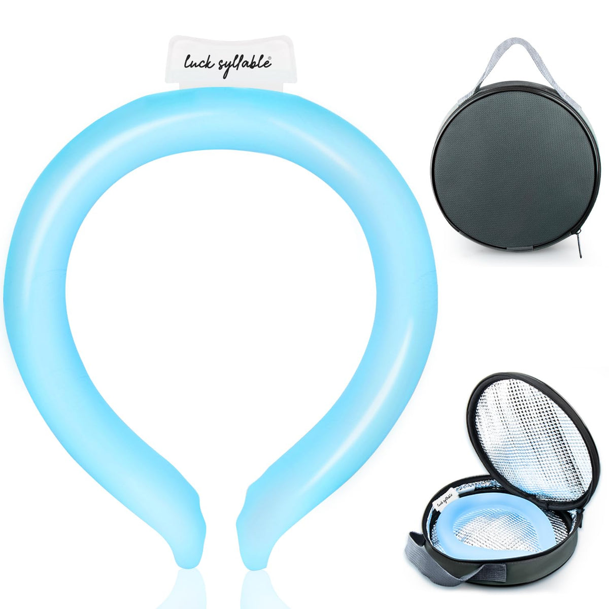 Neck Cooling Tube with Cold Insulated Bag, Reusable Wearable Neck Cool