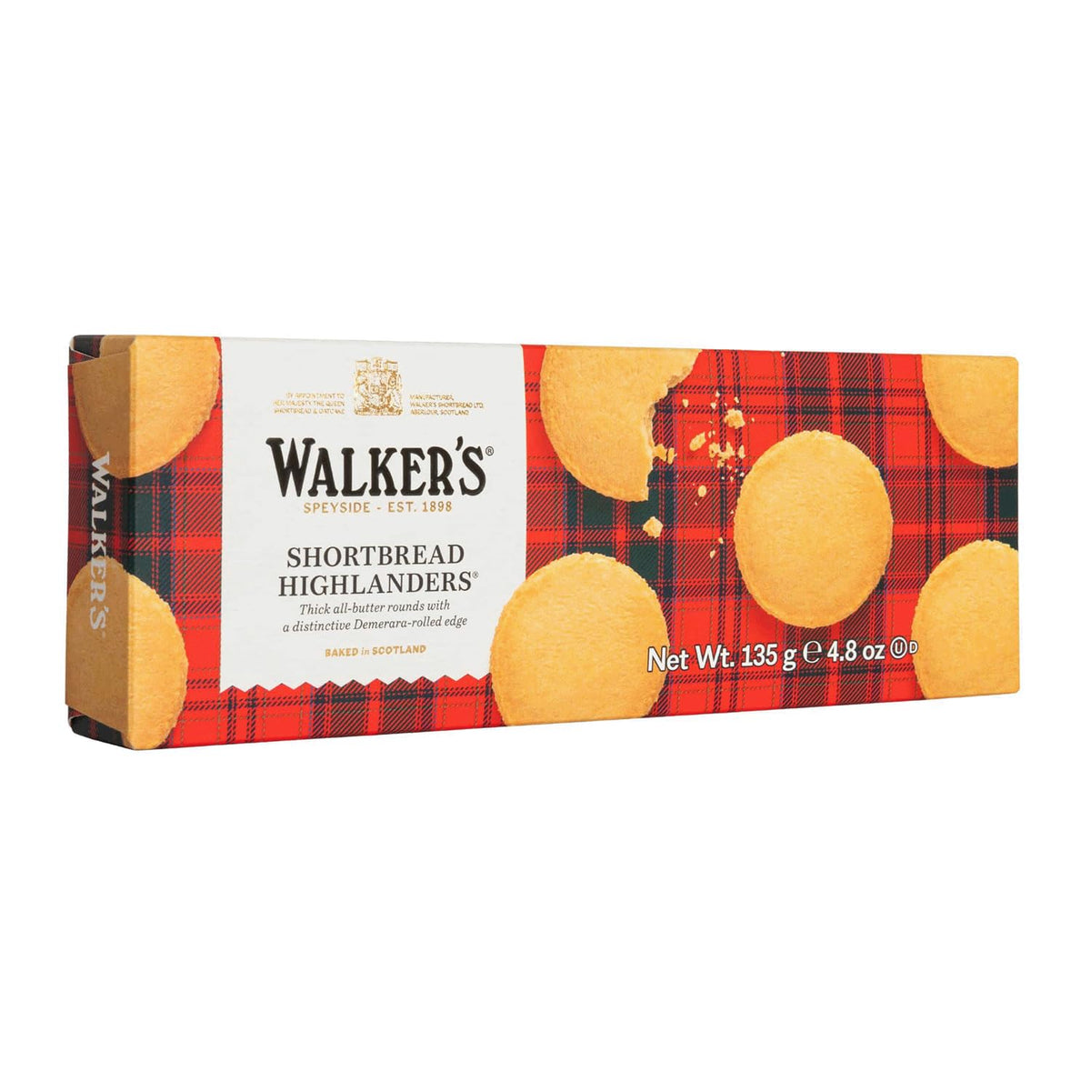 WALKER'S Shortbread Highlanders, All-Butter Shortbread Cookies, 4.7 Oz