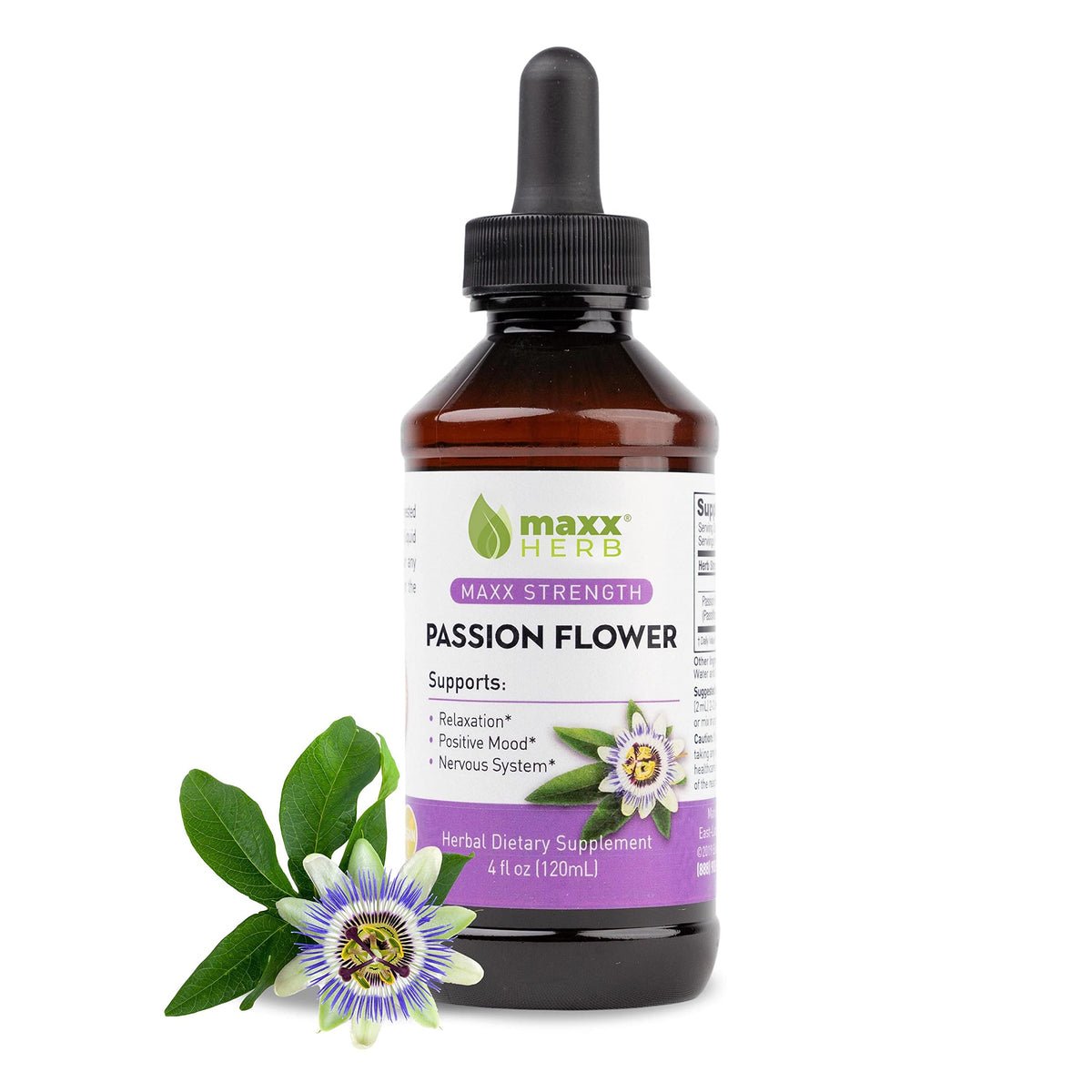 Maxx Herb Passion Flower Extract - Max Strength Passion-Flower Liquid
