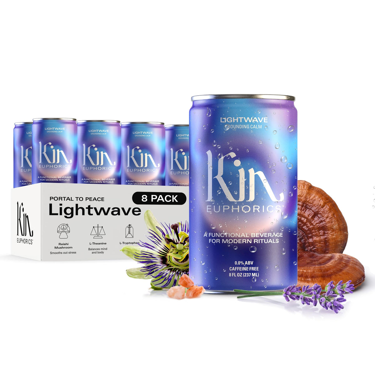 Lightwave by Kin Euphorics – Non-Alcoholic Botanical Drink with Prebio