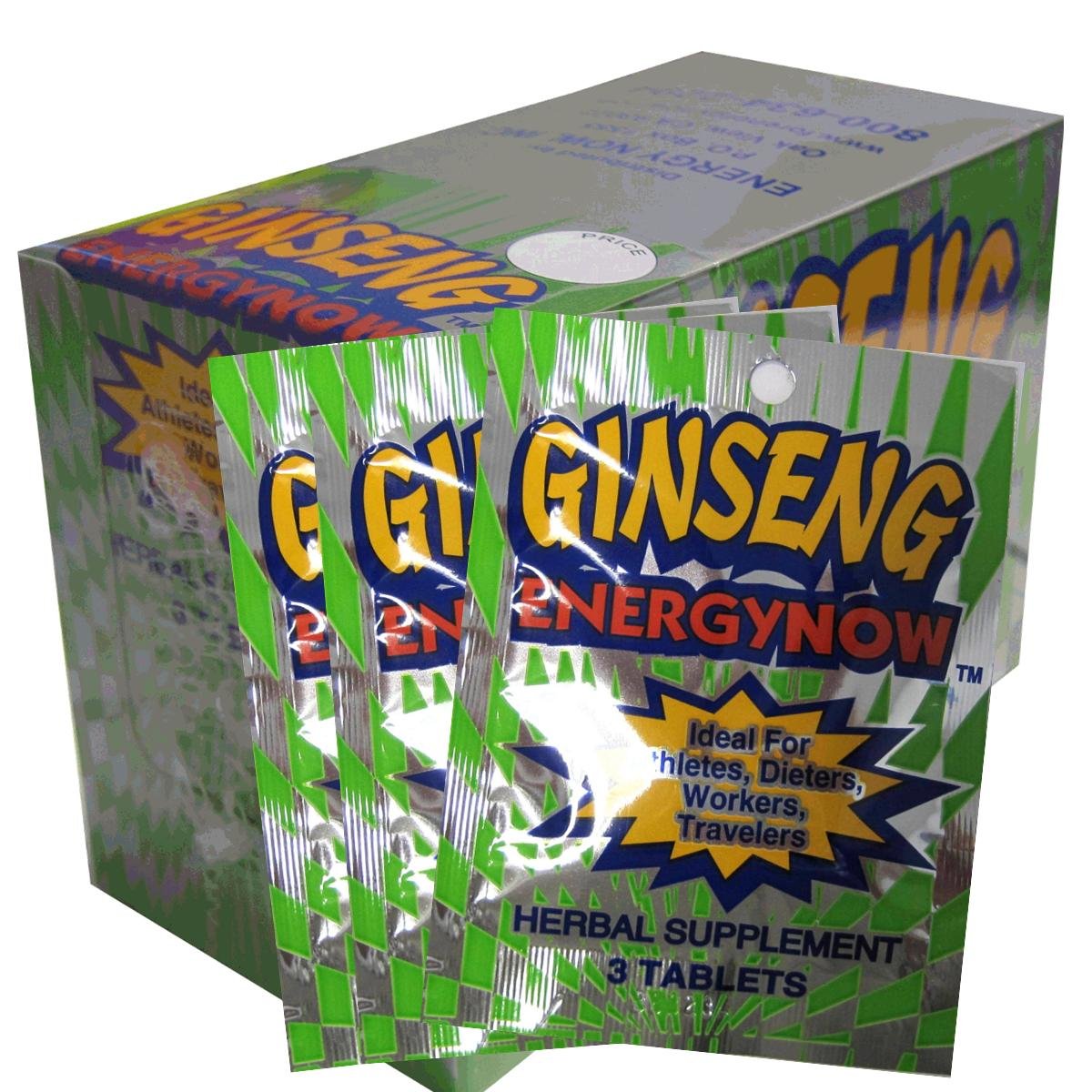 Handy Solutions Ginseng Energy Now, 3 tab Packages,24 Count (Pack of 1