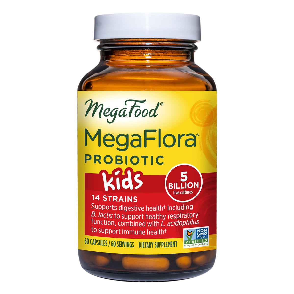 MegaFood MegaFlora Probiotic Kids - Probiotics for Kids 5+, 14 Probiot