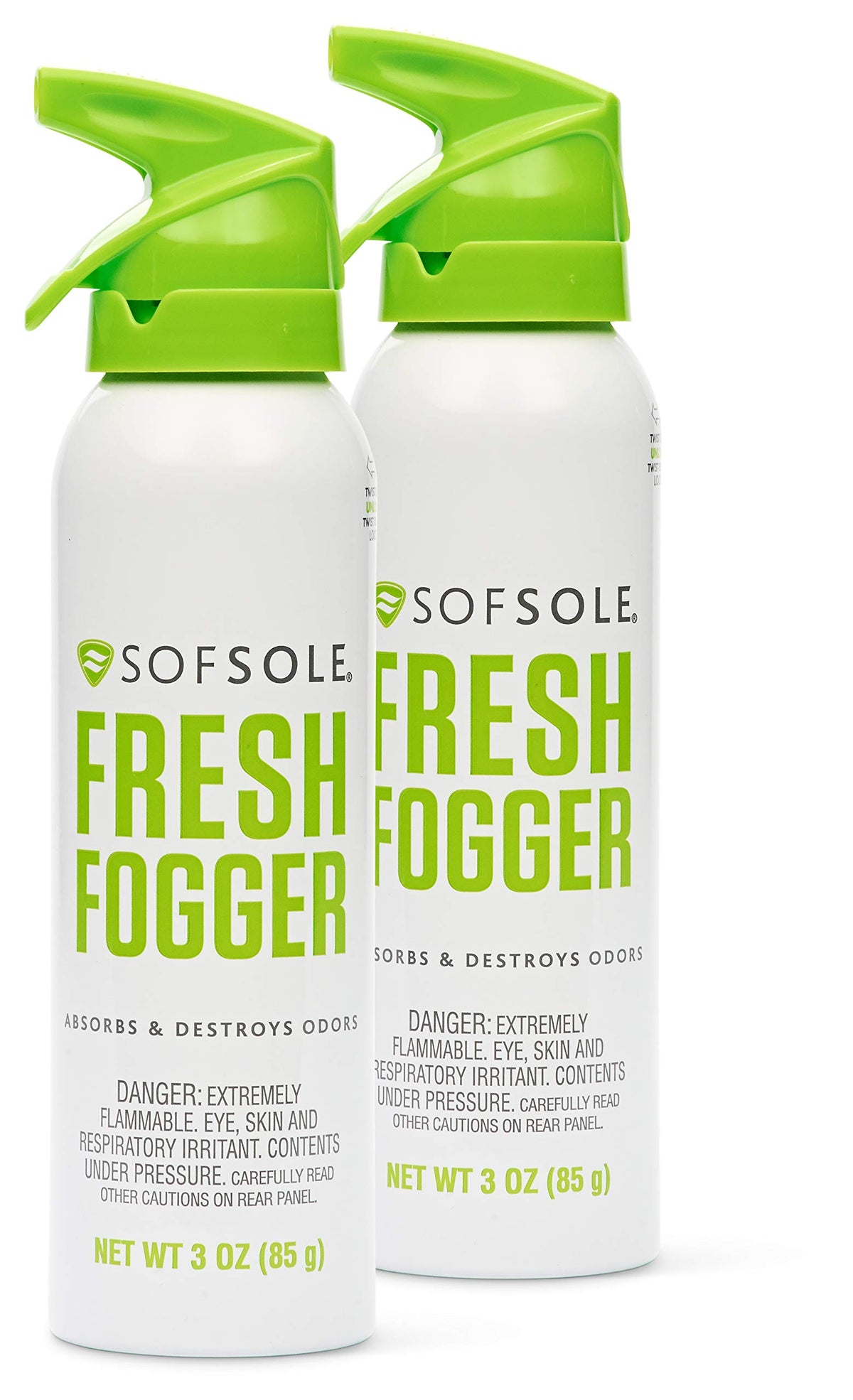 Sof Sole Fresh Fogger Shoe, Gym Bag, and Locker Deodorizer Spray, 3-Ou