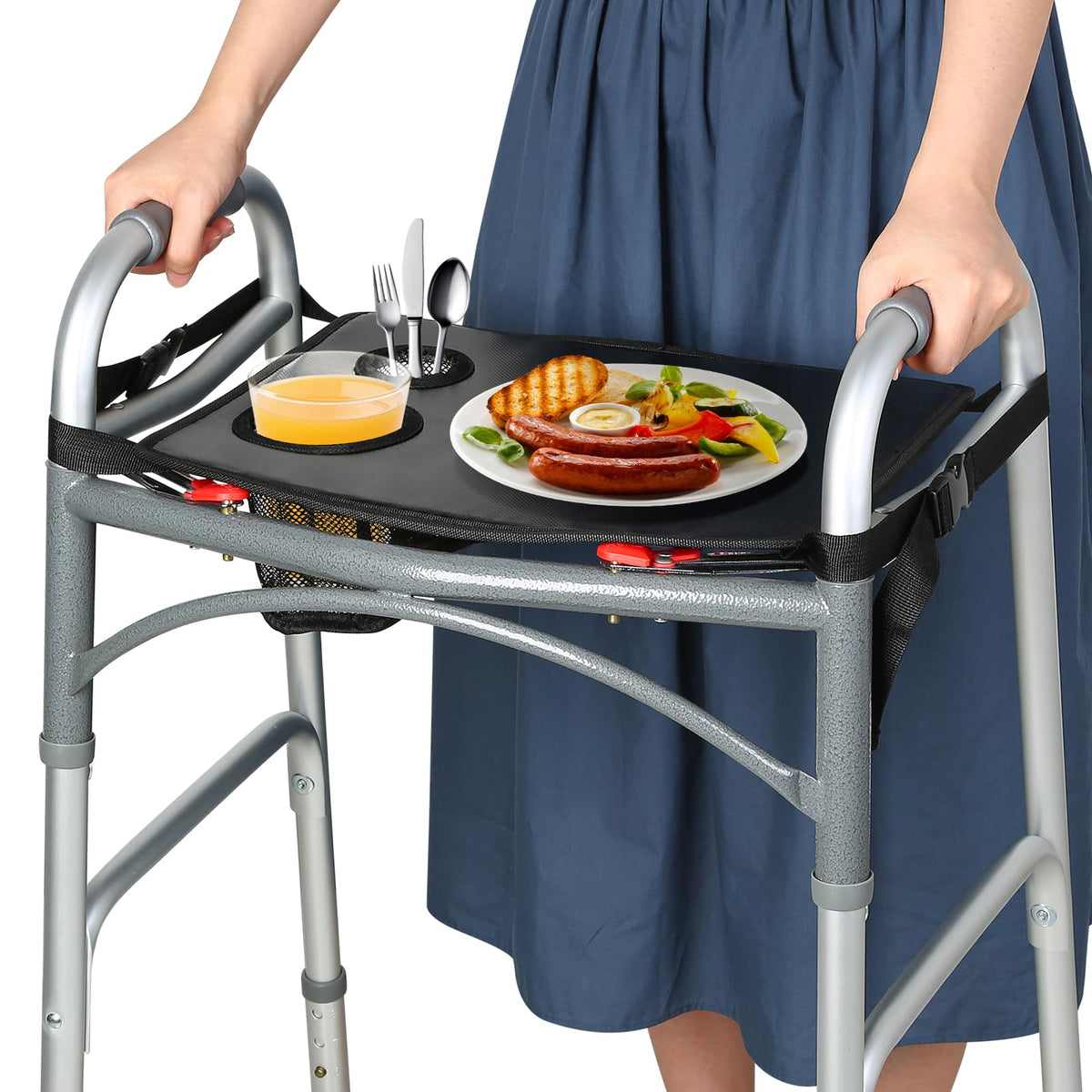 HOOMTREE Walker Tray for Folding Walker, Trays for Walkers for Seniors