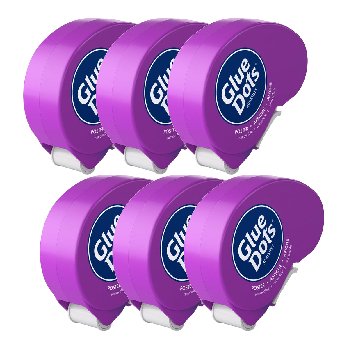 Glue Dots, Poster Dots Dot N' Go Dispenser, Removable, Double-Sided, 3