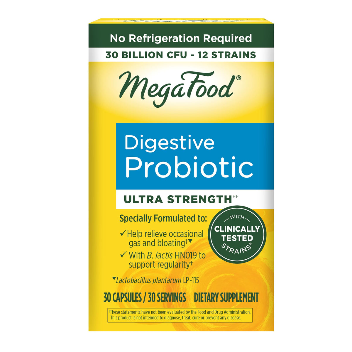 MegaFood Digestive Probiotic - 12 Strain Vegetarian Probiotics for Wom